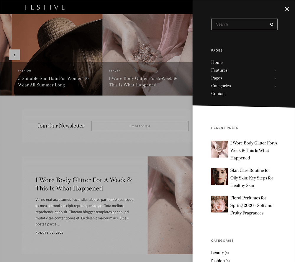 Responsive Blogger Template: Festive - ThemeShine